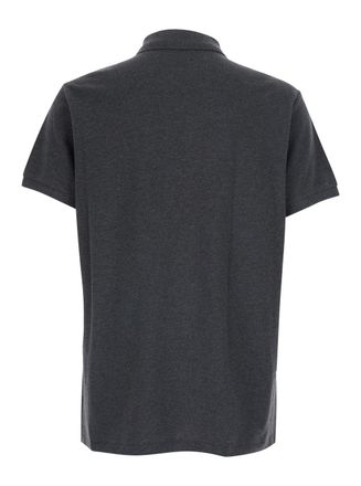 Polo Ralph Lauren Mens Polo Shirt Grey Cotton T-Shirts And Polos