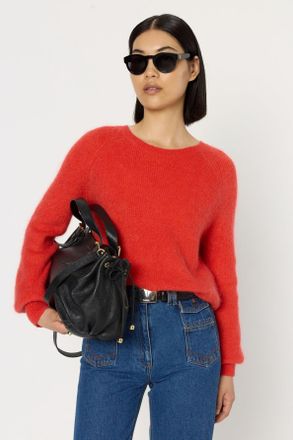 Gerard Darel Pull en mohair - ELORA - Rouge baiser