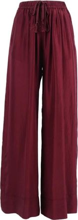 Forte_Forte Femme, Pantalons, Rouge, Taille: 38 FR Pantalone Coulisse Habotai Seta