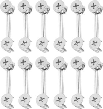 BESPORTBLE 20 Sätze Teiliges Cam Lock beschläge Doppelbolzen Schrauben für Schrank Kleiderschrank Stabile Einfach zu Installierende Möbelverbindung für Vielseiti