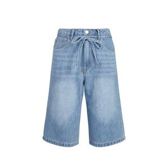 Object Short Rosie en denim de coton m&eacute;lang&eacute;