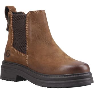 Cotswold Aldworth Leder Damen Tan Absatz-Stiefeletten
