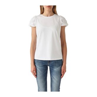 Twinset Femme, Tops, Blanc, Taille: 38 FR T-shirt en jersey de coton