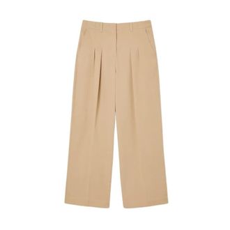 Lacoste Weite Stretchhose - - Trousers - Damen - Braun - XS