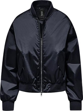 Bomboogie Femme, Vestes, Bleu, Taille: 36 FR Bomber &agrave; finition cir&eacute;e
