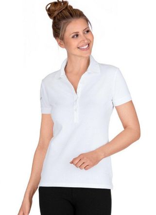 Trigema Poloshirt TRIGEMA Poloshirt mit Kristallsteinen (1-tlg)