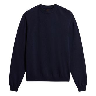 Woolrich Rundhals-Pullover - - Knitwear - Herren - Blau - L