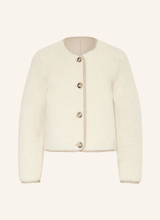 Mrs & Hugs Mrs & Hugs Lederjacke Zum Wenden weiss