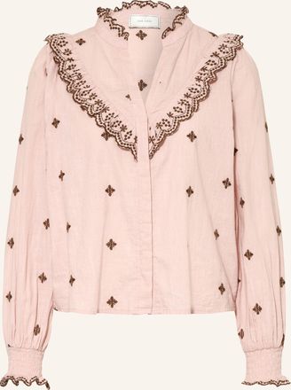 Neo Noir Neo Noir Bluse Degas Mit R&uuml;schen rosa