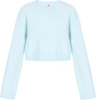 Mymo Pullover Frauen hellblau meliert