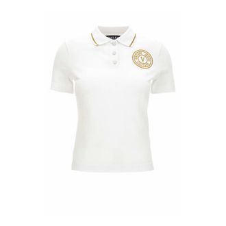 Versace Jeans Couture Femme, Tops, Blanc, Taille: 40 FR Polo