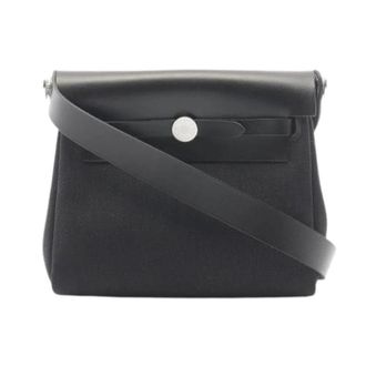 Herm&egrave;s Pre-owned Canvas Shoulder Bag - - Pre-owned - Damen - Schwarzk - ONE SIZE