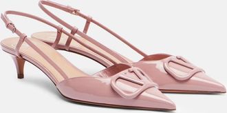 Valentino Garavani Slingback-Pumps VLogo Signature aus Lackleder