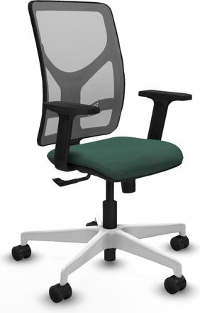 Piqueras y Crespo B&uuml;rostuhl mit 2D-Armlehnen, h&ouml;henverstellbare Lendenwirbelst&uuml;tze, ausgestattet mit 3 Positionen und Schneideschaum. Mit Rollen von 65 mm Nylon, Grau/F