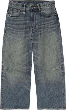 R13 Femme, Jeans, Bleu, Taille: W26 Jean &Eacute;vas&eacute; Court