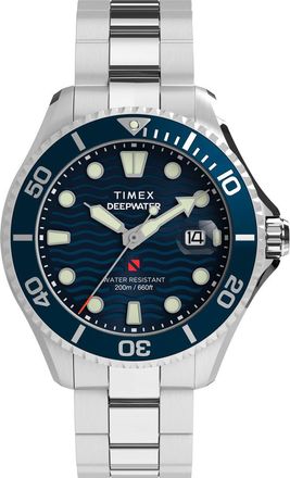 Timex Deep Water Meridian Silber Herren Armbanduhr TW2W81900