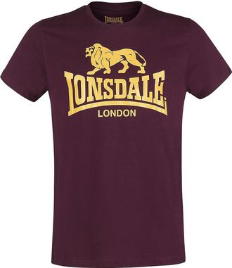 Lonsdale Herren T-Shirt Normale Passform Logo Red/Black XXXL