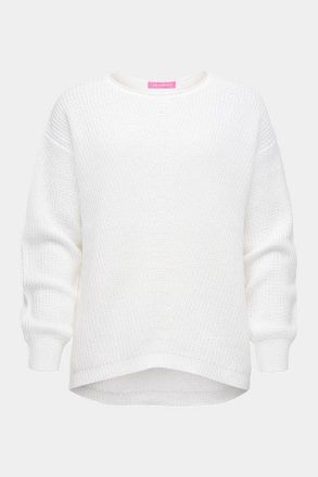 Six-O-Seven Strickpullover Six-o-Seven Baumwoll-Strickpullover mit moderner Silhouette in WHITE