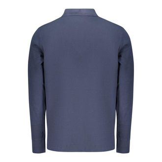 Timberland Long-Sleeved Cotton Polo Shirt - Blue