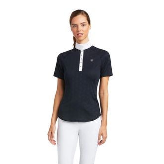 Ariat Womens Showstopper 3.0 Show Shirt in Show Navy, Size X-Small, by Ariat