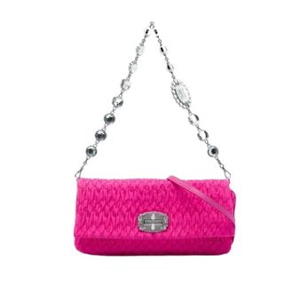 Miu Miu Miu Miu Sac bandouli&egrave;re matelass&eacute; doccasion - Femme - Pre-owned - Rose - Taille: ONE Size
