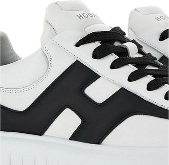 Hogan Bicolor Calf Leather Sneaker - White