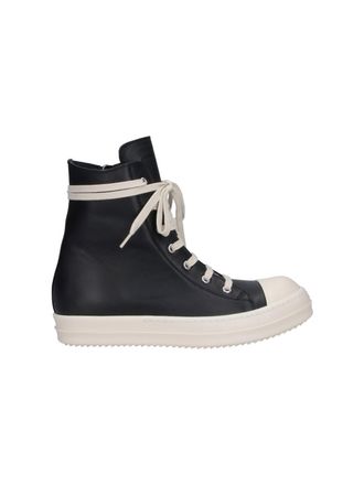 Rick Owens Leather Sneakers