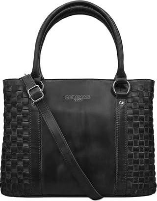 Zerimar | Sac &agrave; main d&eacute;contract&eacute; pour femme | Sac bandouli&egrave;re compact &agrave; plusieurs compartiments | Id&eacute;al au quotidien, en voyage ou au travail | Couleur Noir |