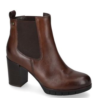 Valleverde Bottines Femme Valleverde17241 Cuir Noir ou Marron Chaussures Casual, marron, 39 EU