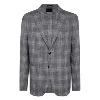 Ermenegildo Zegna Homme, Vestes, Gris, Taille: S Veste Laine Lin Style Mode