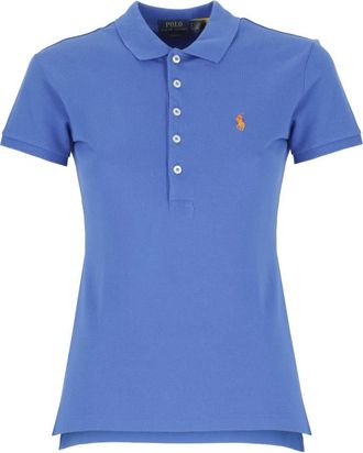 Ralph Lauren Femme, Tops, Bleu, Taille: 40 FR Polo &agrave; cinq boutons