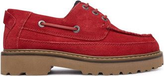 Tommy Jeans Halbschuhe Tjw Archive 01 Low Boat Shoe EN0EN03157 Rot