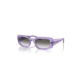 Ray-Ban Kiliane Bio-based Sonnenbrillen Violett Transparent Fassung Grau Glas 54-21