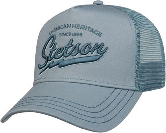 Stetson Since 1865 Trucker Cap Meshcap Herren Sommer Winter Baumwolle verstellbar blau One Size Small