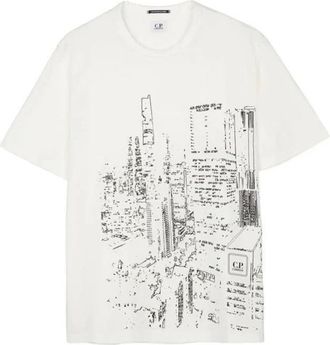 C.P. Company C.p. Company, Homme, Tops, Blanc, Taille: 2XL T-Shirt
