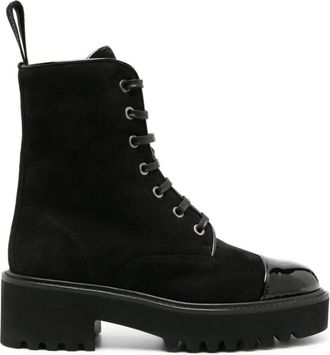 Aquazzura Femme, Chaussures, Noir, Taille: 36 EU Desert Bootie Flat