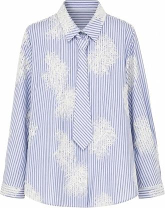 2-Biz 591 Ray&eacute; Bleu - Femme - Blouses et Chemises - Bleu - Taille: 44 FR