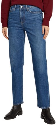 Tommy Jeans Damen Izzie Hgh Slm Str Ch0152 Dw0dw19600 Sweatshirt Mit Reißverschluss, Denim, 28W / 34L EU