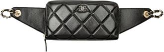 Chanel Portefeuille ceinture Pre-owned - Femme - Pre-owned - Noir - Taille: ONE Size