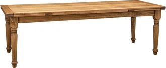 Biscottini International Esstisch ausziehbar 250x100x80 cm | K&uuml;chentisch im Landhausstil | Esszimmertisch Holz