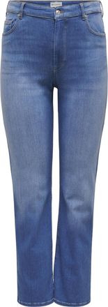 Only Carmakoma Only Carmakoma Damen Carwilly Hw Straight DNM Rea12187 Noos, Medium Blue Denim, 42W / 32L EU