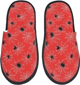 Generic Une Toile Avec Une Araign&eacute;e Femme Homme Slippers L&eacute;g&egrave;res Chaussons Antid&eacute;rapantes Pantoufles Pour Automne Maison Ext&eacute;rieur M