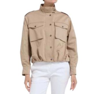 Brunello Cucinelli Damen, Jacken, Beige, 2XLGr&ouml;&szlig;e