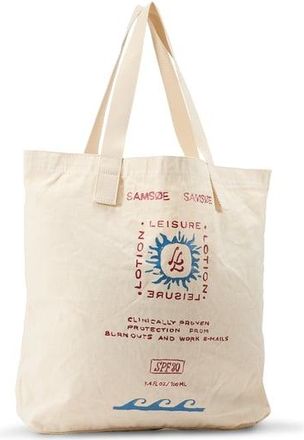 Sams&oslash;e & Sams&oslash;e Tote bag Sagergei imprim&eacute; en toile de coton