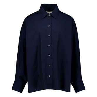 Closed Femme, Blouses et Chemises, Bleu, Taille: 40 FR Cape Shirt
