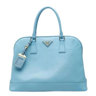 Prada Sac &agrave; main Saffiano Pre-owned - Femme - Pre-owned - Bleu - Taille: ONE Size