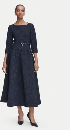 Rinascimento Rinascimento Coctailkleid CFC0131138003 Dunkelblau Regular Fit