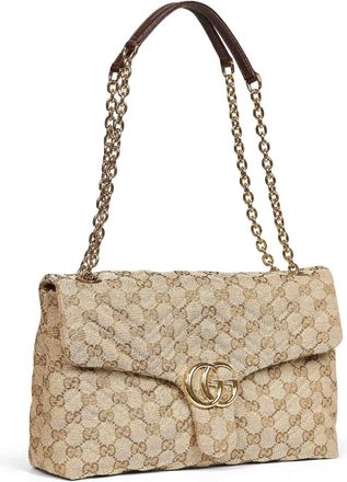 Gucci GG Marmont Shoulder Bag - Beige
