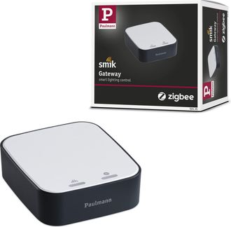 Paulmann 50135 Smart Home Zigbee Gateway Bridge Smik Wei&szlig;/Anthrazit Kunststoff Steuerzentrale