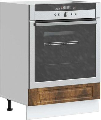 vidaXL Herdumbauschrank Porto Räuchereiche Holzwerkstoff Vidaxl